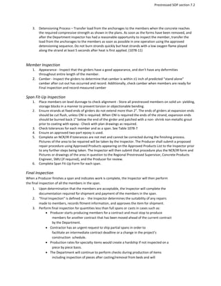 Standard Operating Procedures SOP for Prestressed Concrete Members ...
