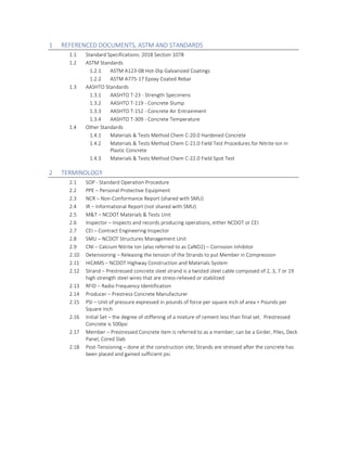Standard Operating Procedures SOP for Prestressed Concrete Members ...