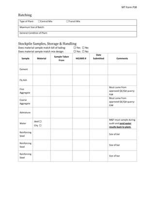Standard Operating Procedures SOP for Prestressed Concrete Members ...