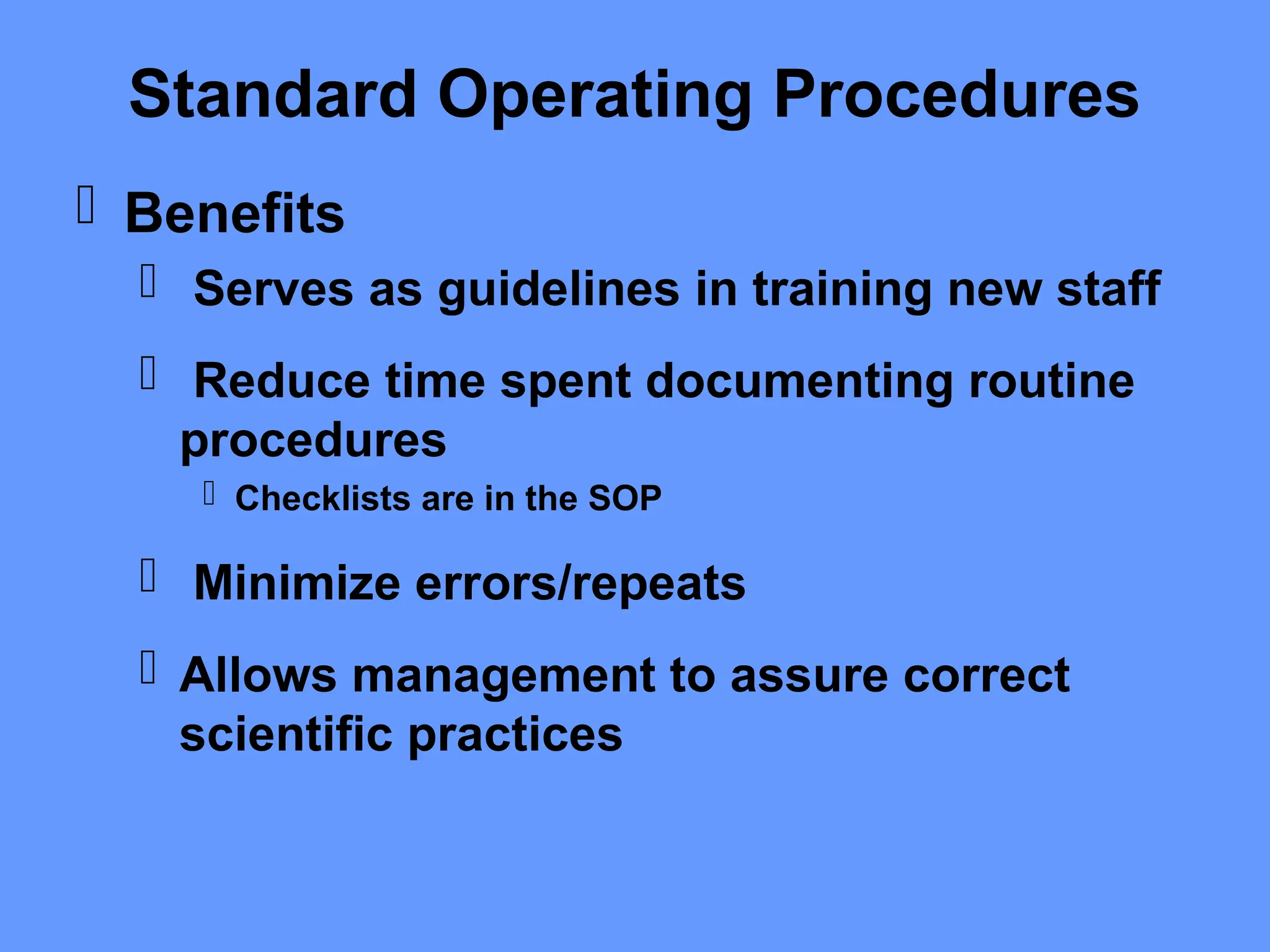 Standard Operating Procedures [SOPs].ppt