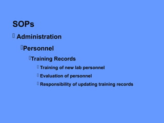 Standard Operating Procedures [SOPs].ppt