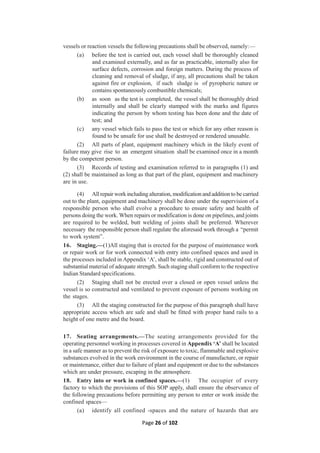 Standard Operating Procedures (SOPs) for safe operations on hazardous ...