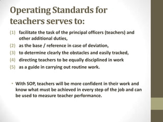 Standard operational procedure | PPTX