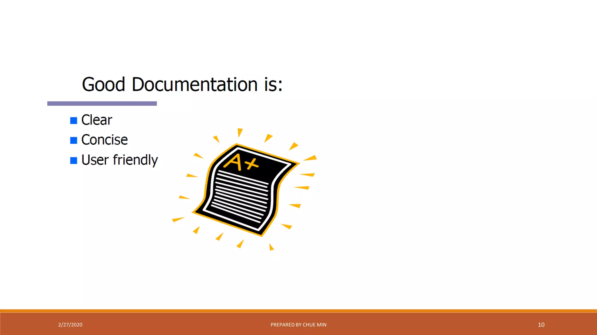 Standard operation procedure (SOP) presented by Chue Min | PPTX