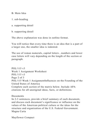 Standard Outline FormatPurpose The purpose of an outline is to.docx