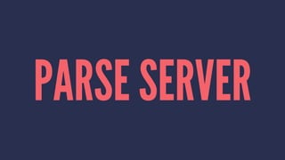 Standard parse server | PPT