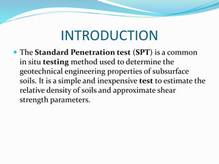 Standard Penetration Test | PPTX