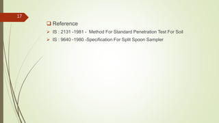 Standard penetration test | PPTX