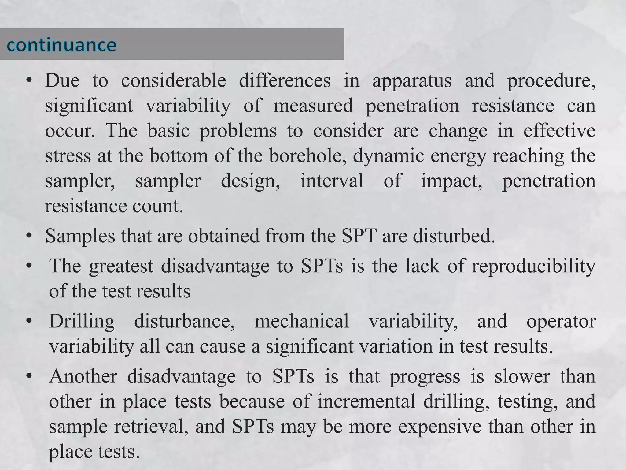 Standard penetration test(spt) | PPTX