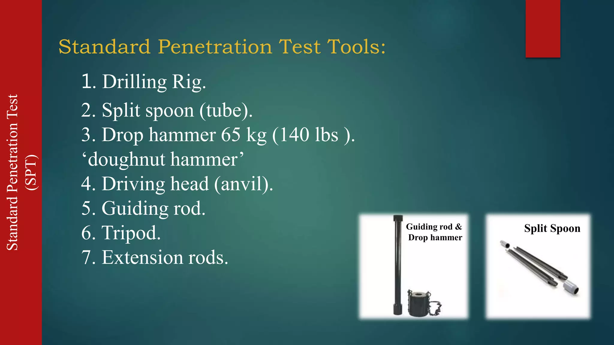 Standard penetration test (spt) | PPTX