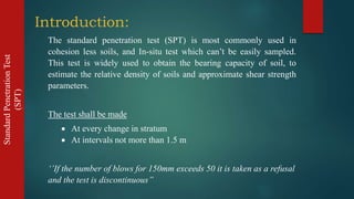 Standard penetration test (spt) | PPTX