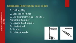 Standard penetration test (spt) | PPTX