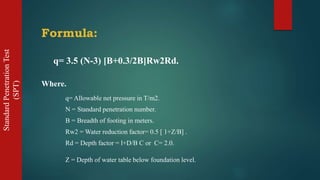 Standard penetration test (spt) | PPTX