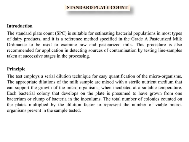 Standard plate count.pptx | Skin Care | Beauty