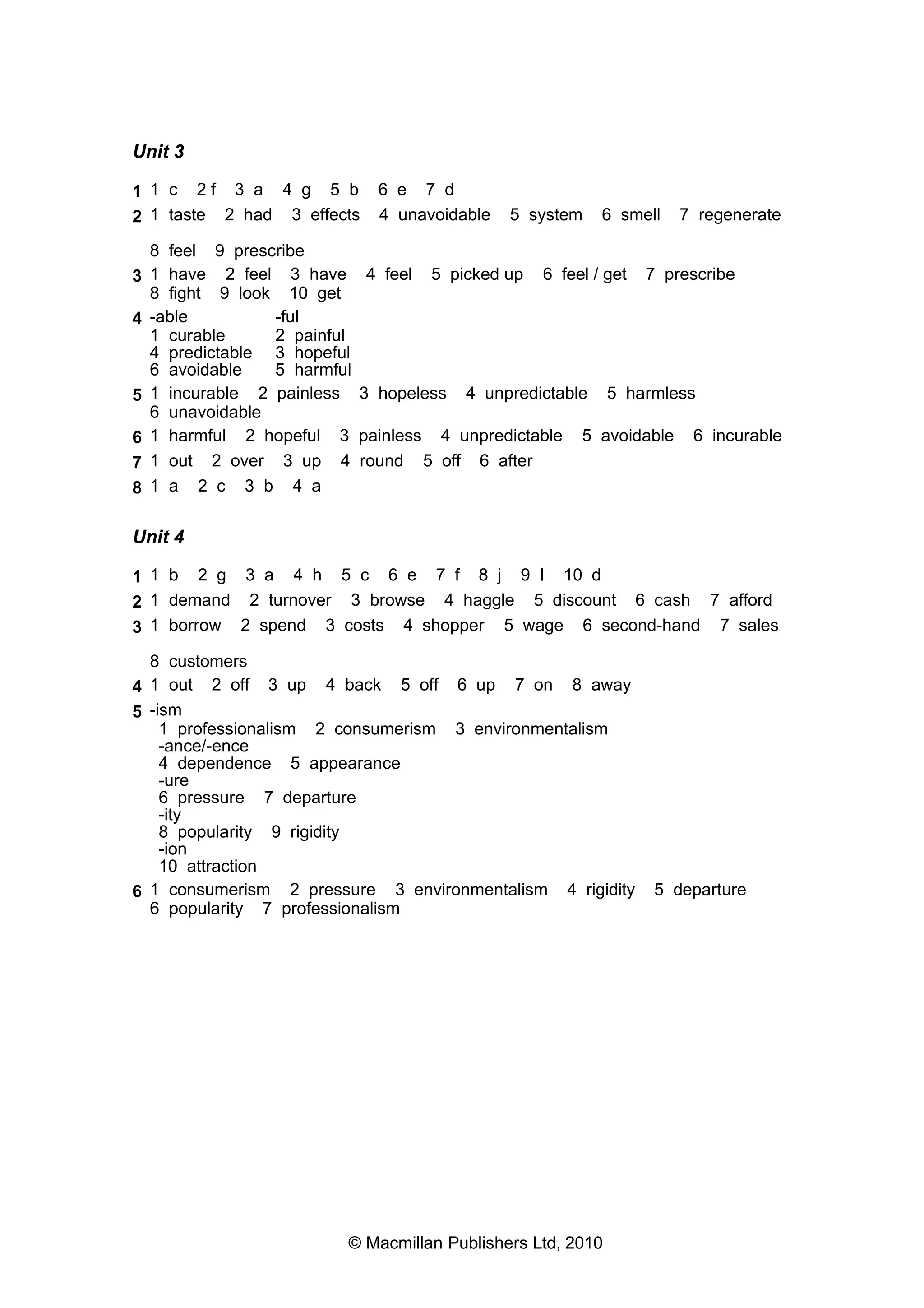 Standard practice answer key | DOC