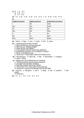 Standard practice answer key | DOC