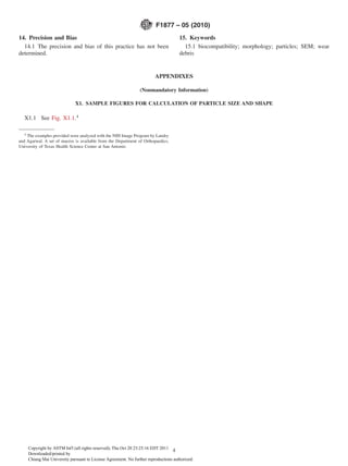 Standard practice for characterization of particles astm | PDF