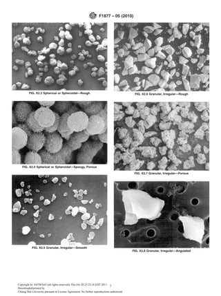 Standard practice for characterization of particles astm | PDF