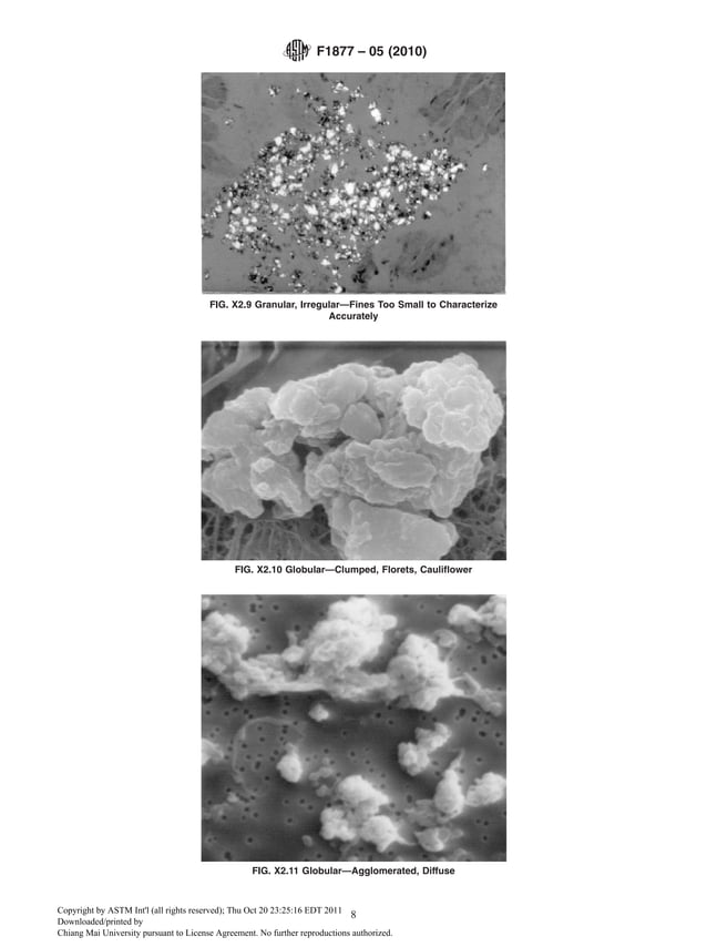 Standard practice for characterization of particles astm | PDF