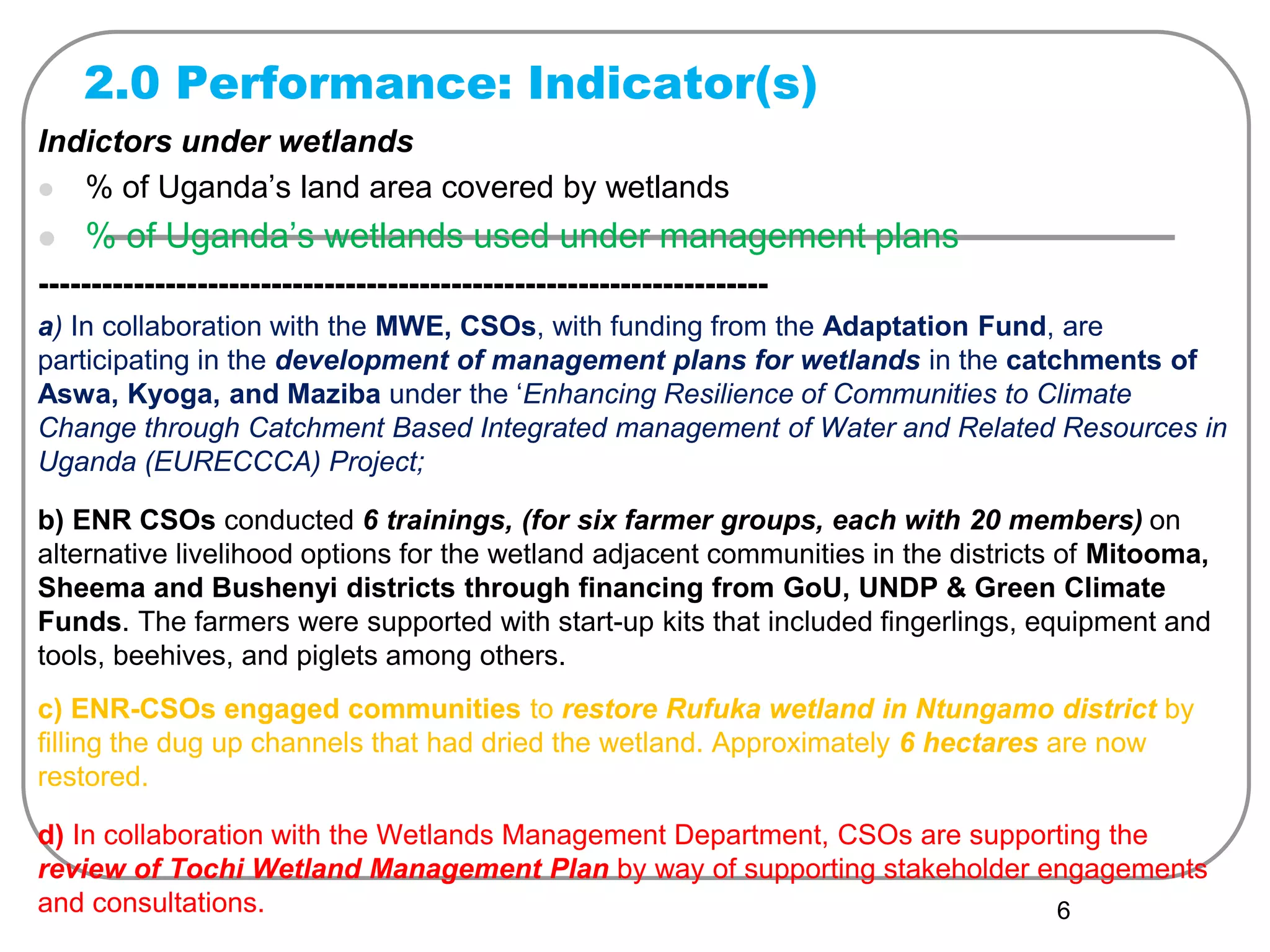 Ministry of Water and Environment Sector Performance Review Meeting ...