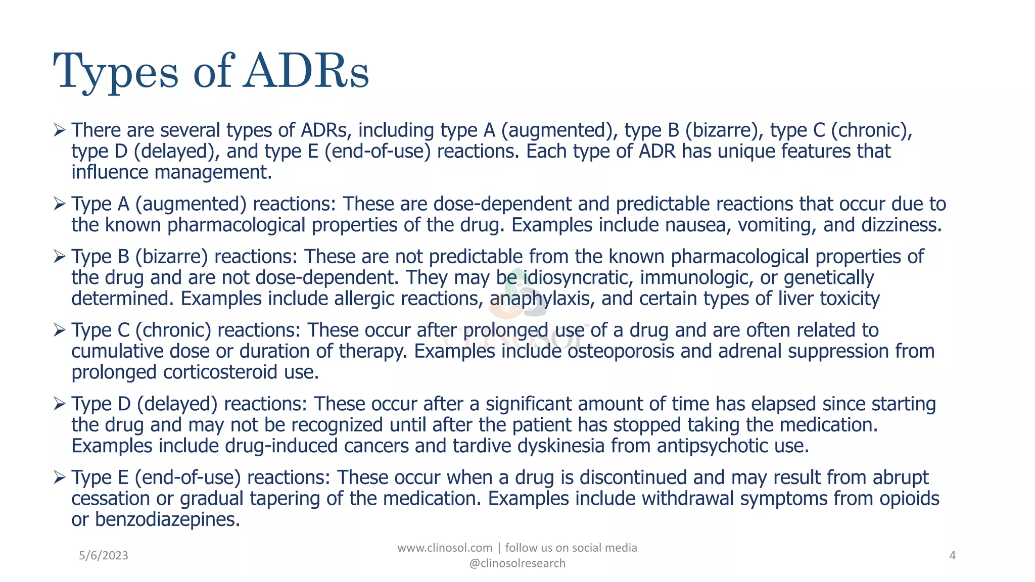 Management of Adverse drug reactions | PPTX