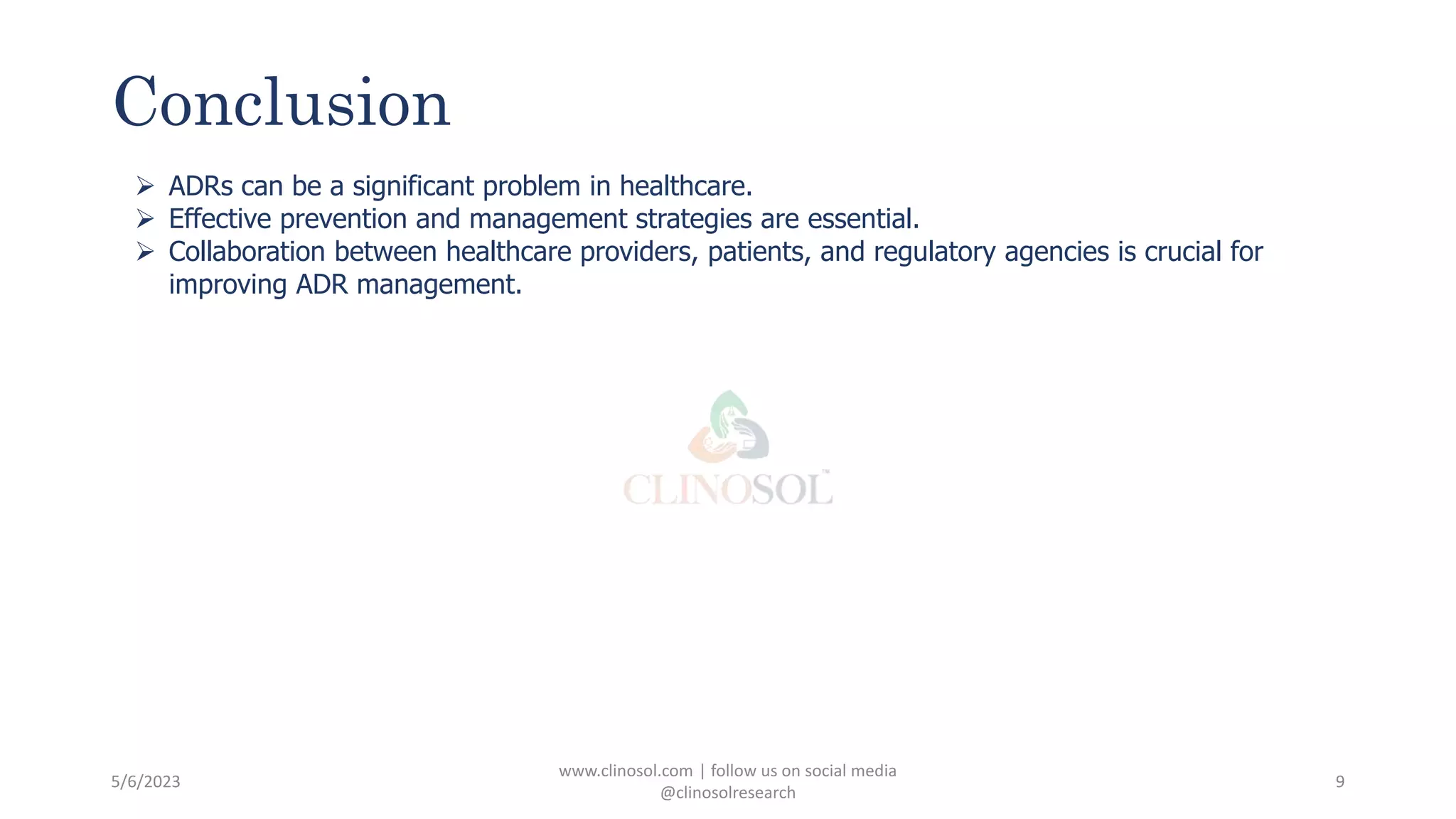 Management of Adverse drug reactions | PPTX