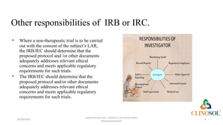 Role of IRB and IEC in Safeguarding the Subjects in Clinical Trials | PDF