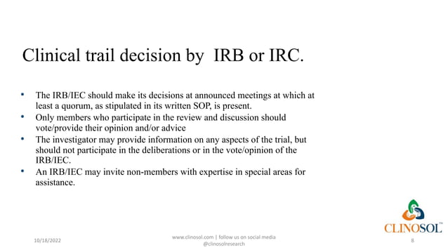Role of IRB and IEC in Safeguarding the Subjects in Clinical Trials ...