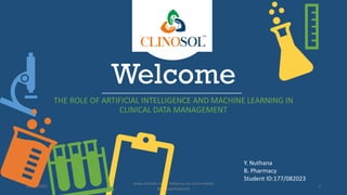 The Role of Artificial Intelligence and Machine Learning in Clinical Data Management | PDF