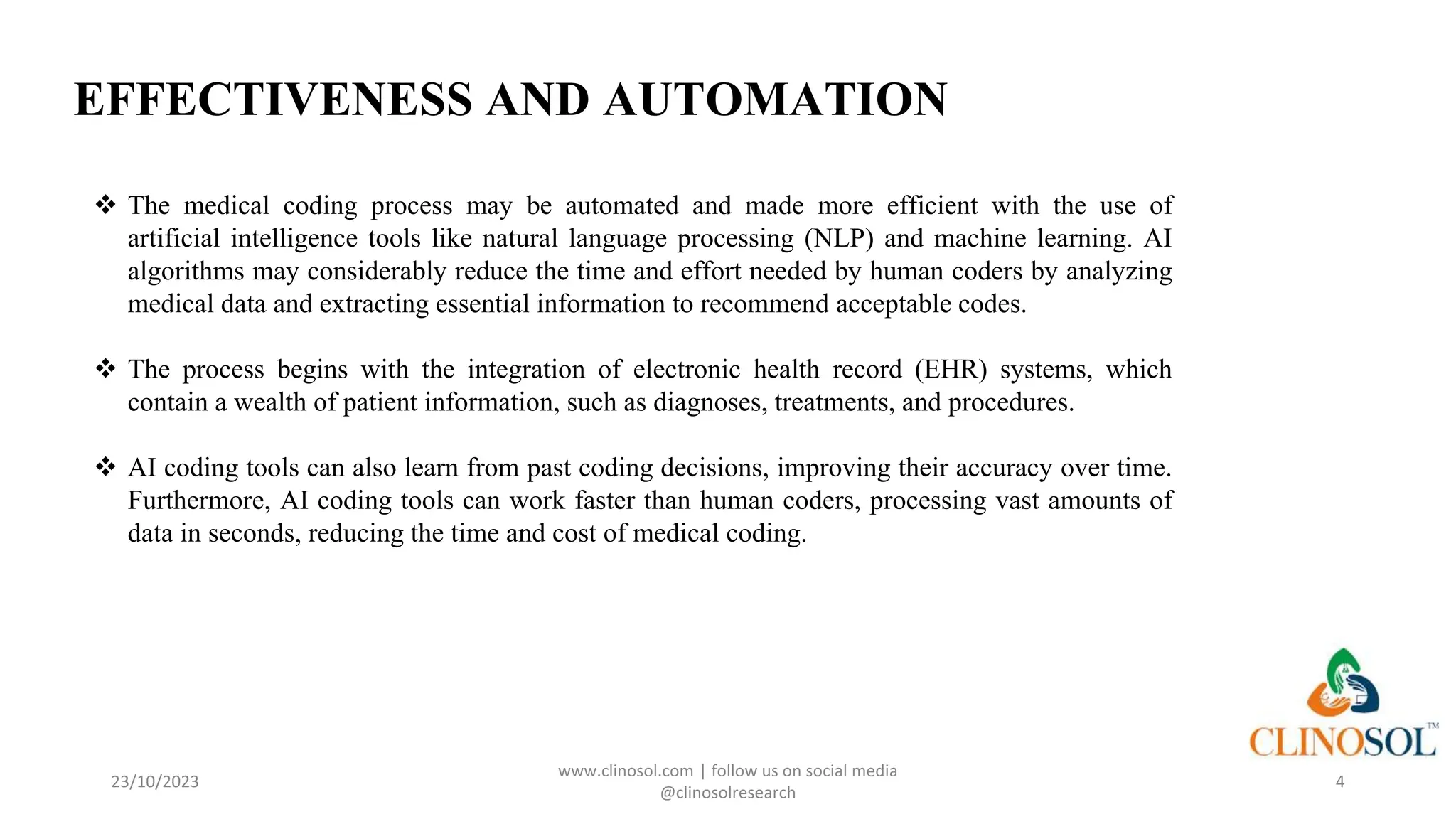 Improving Medical Coding Efficiency With Ai Ppt