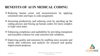 Improving Medical Coding Efficiency with AI | PPTX