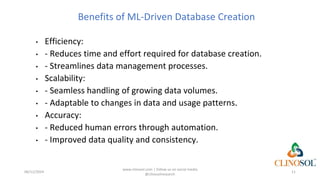 Machine Learning for Rapid and Scalable Database Creation | PPTX | Databases | Computer Software ...