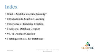 Machine Learning for Rapid and Scalable Database Creation | PPTX | Databases | Computer Software ...