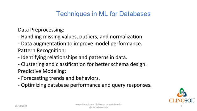 Machine Learning for Rapid and Scalable Database Creation | PPT