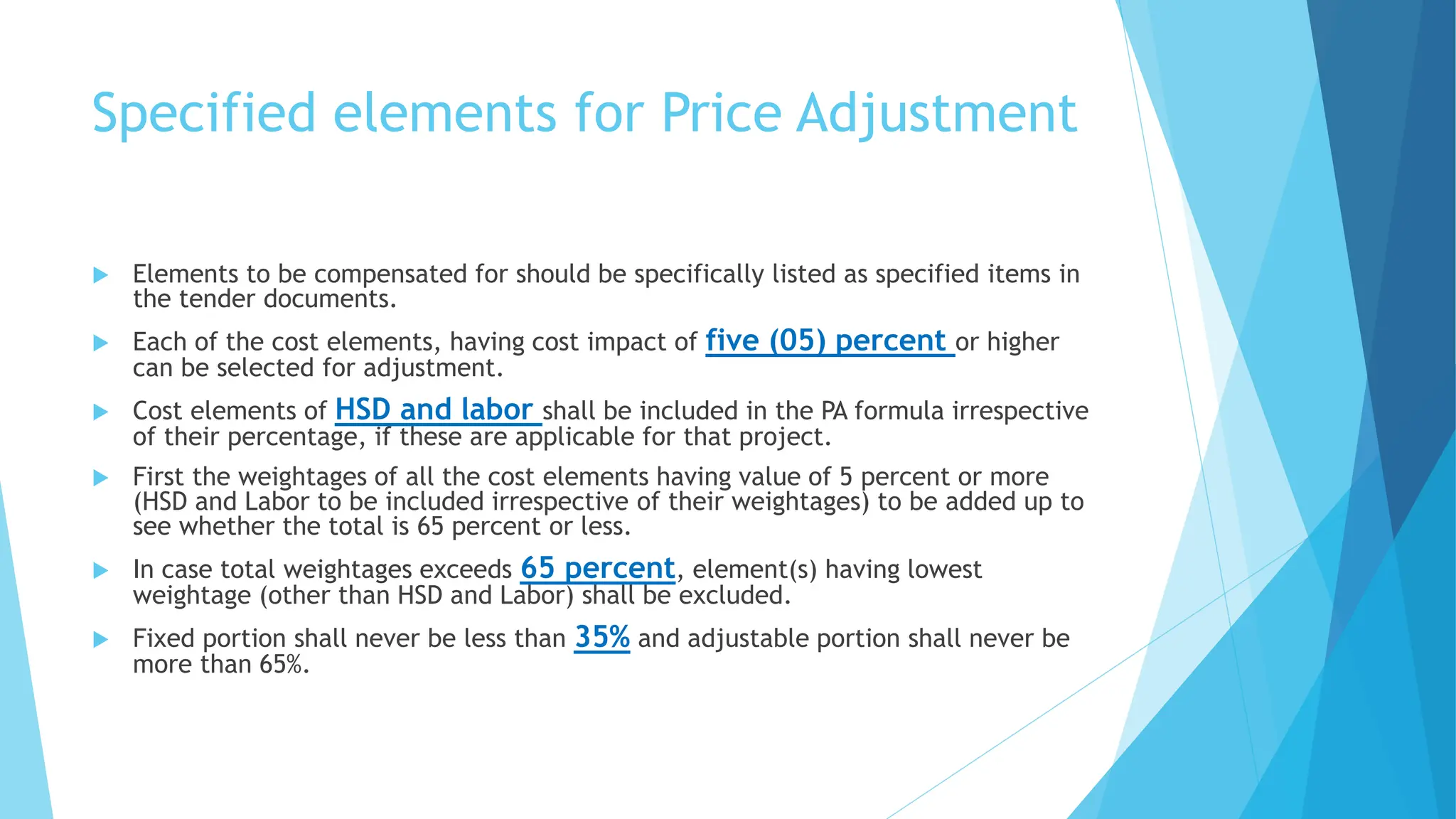 STANDARD PROCEDURE AND FORMULA FOR PRICE ADJUSTMENT.pptx | Business ...