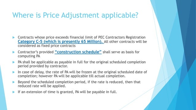 STANDARD PROCEDURE AND FORMULA FOR PRICE ADJUSTMENT.pptx | Business ...