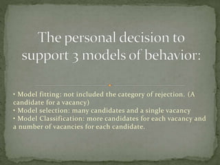 Standard procedure for selecting hospitality industry employees | PPTX