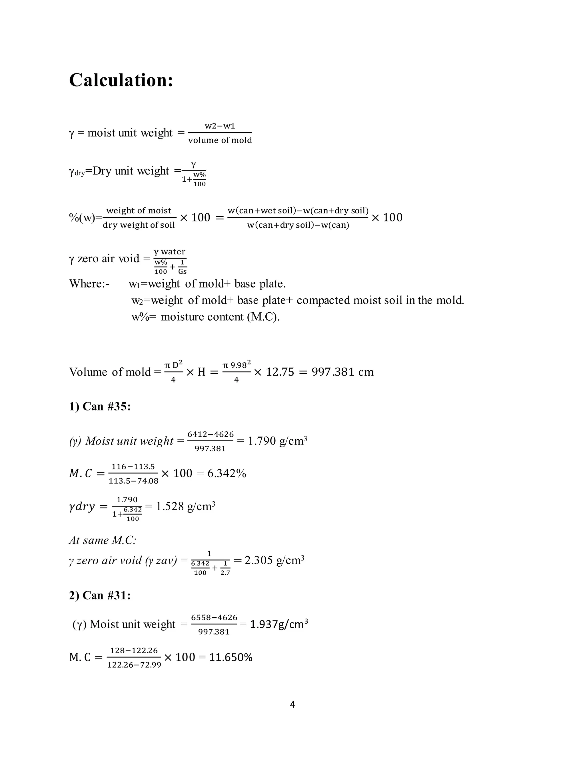 Standard proctor test | DOCX