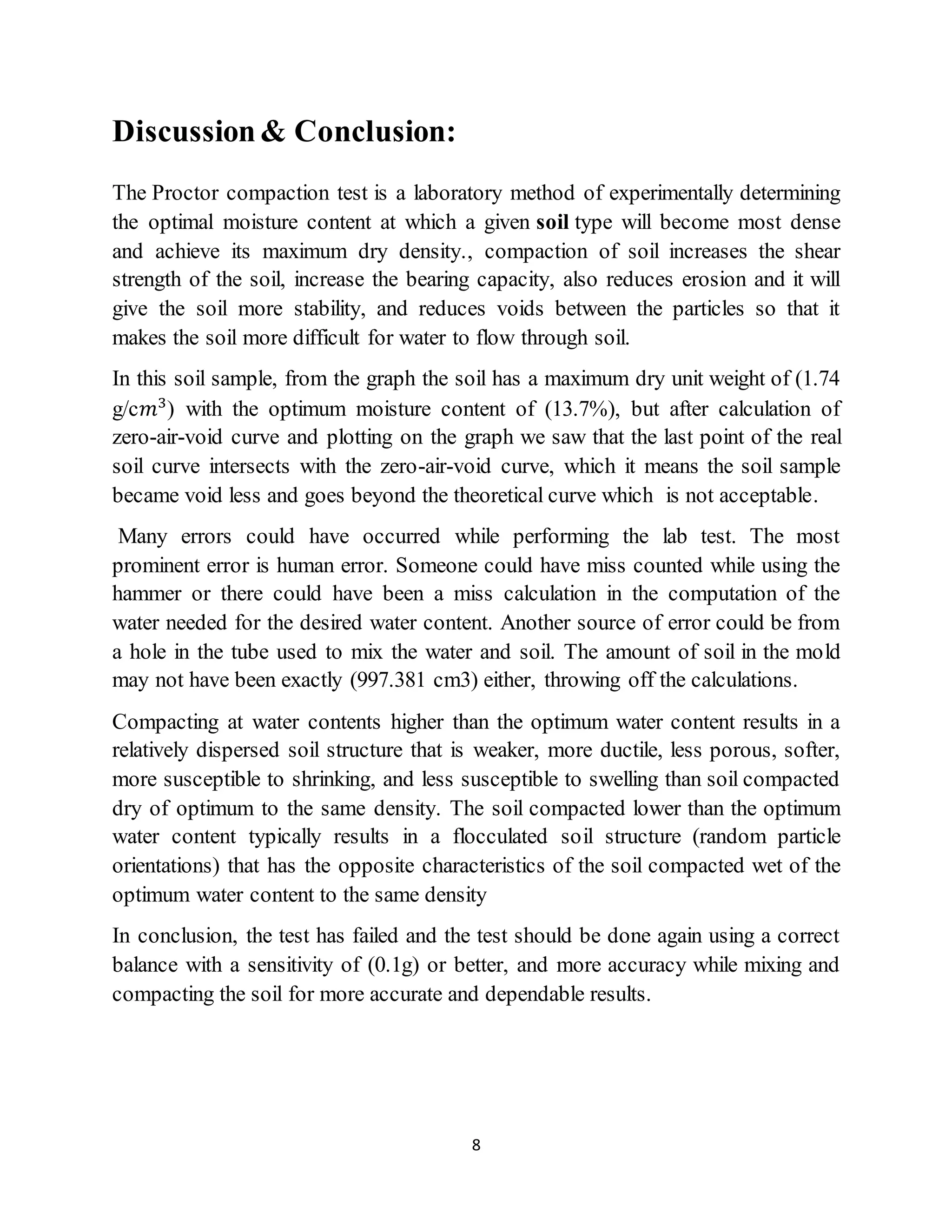 Standard proctor test | DOCX