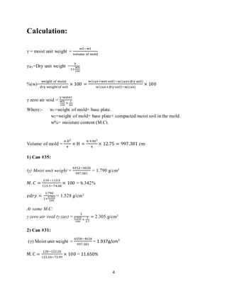 Standard proctor test | DOCX