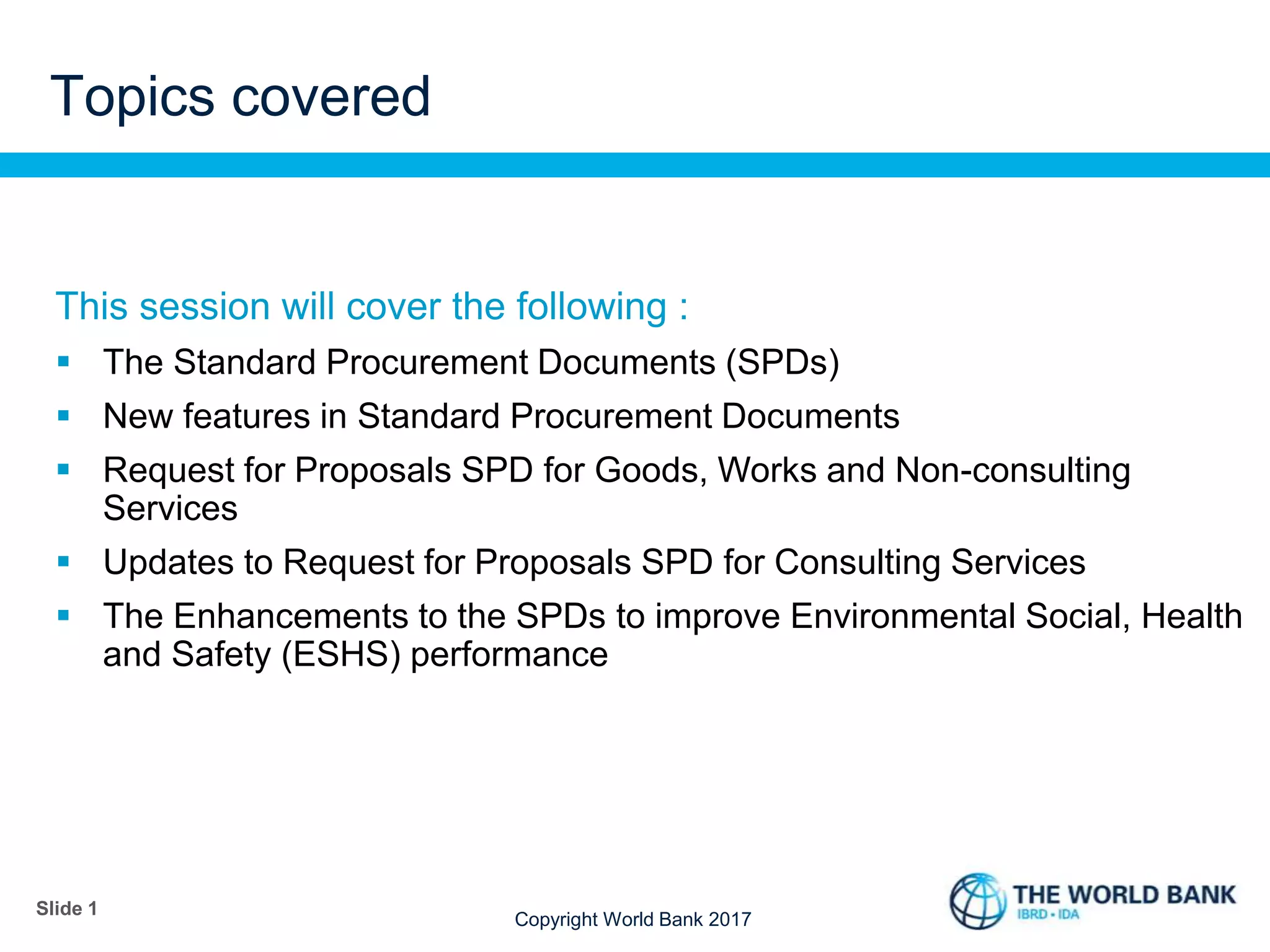 Standard Procurement DocumentspresentationApril2018.pptx