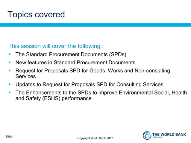 Standard Procurement DocumentspresentationApril2018.pptx