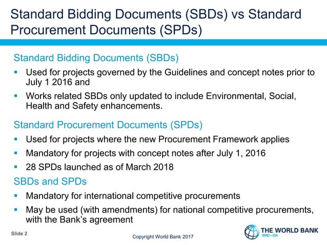 Standard Procurement DocumentspresentationApril2018.pptx