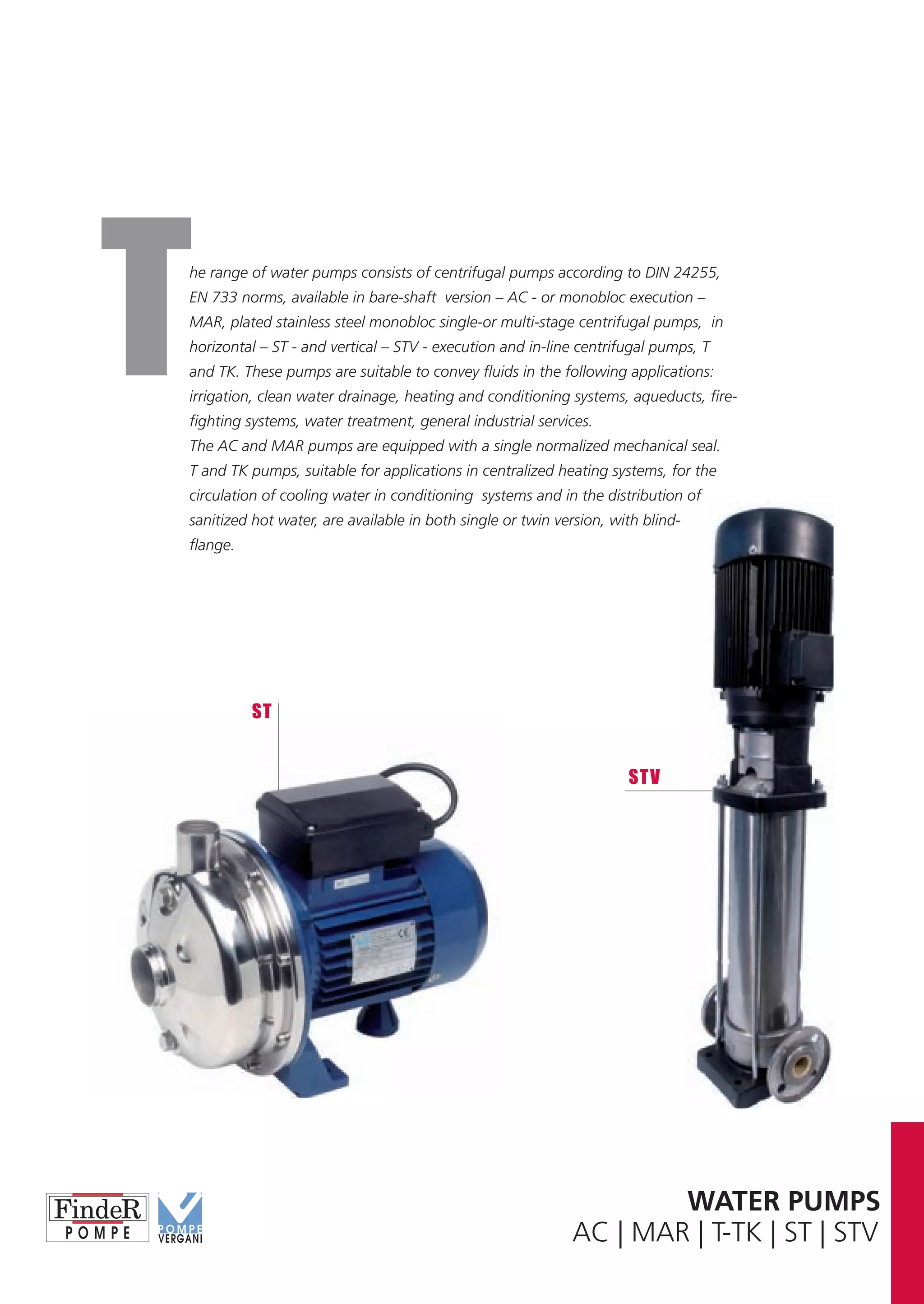Finder Pump Standard Products | PDF