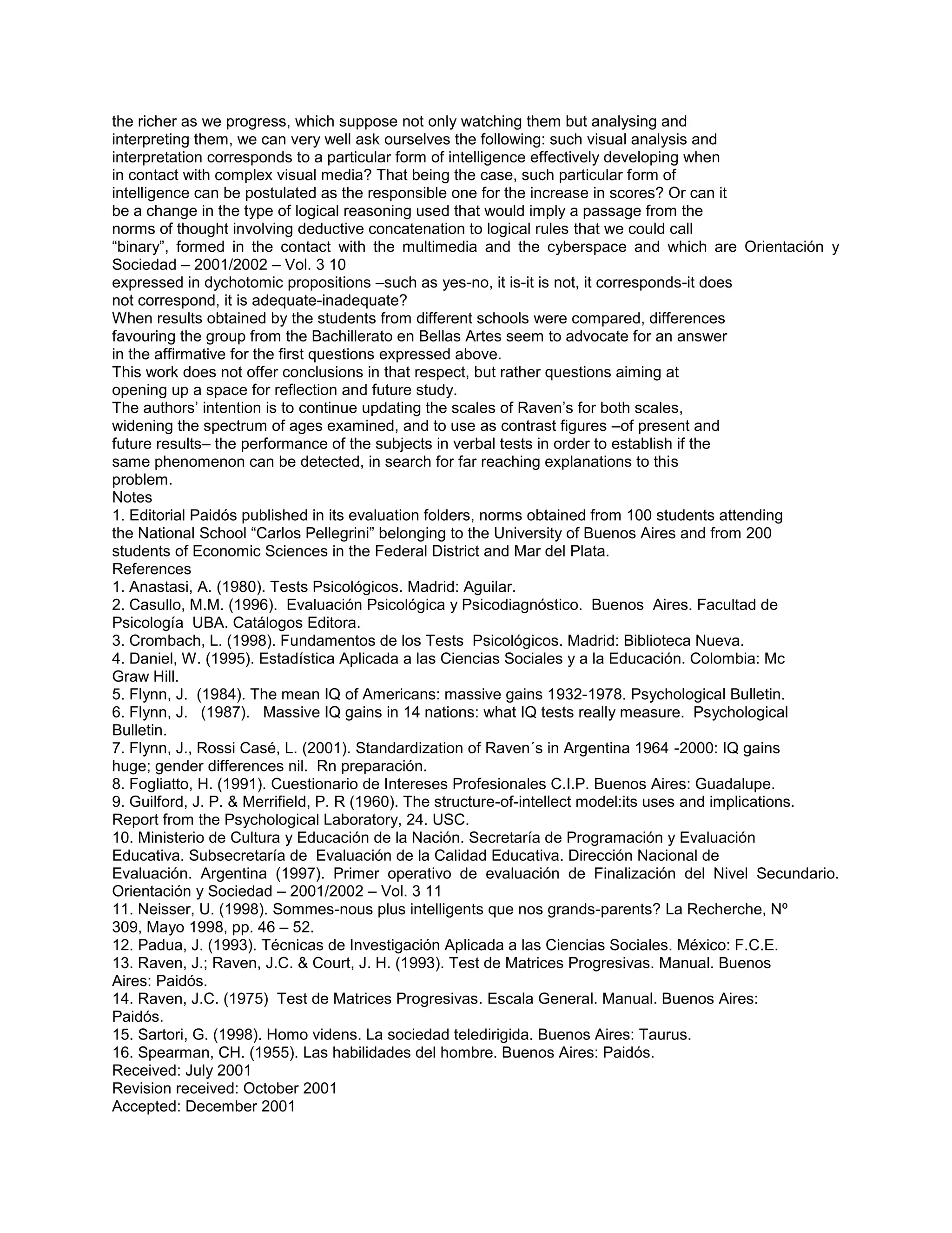 Standard progressive matrices | DOCX