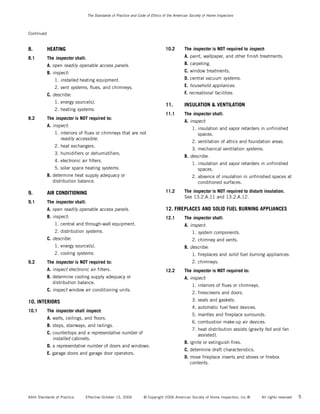 ASHI Standards of Practice and Code of Ethics | PDF