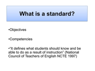 Standards | PPT