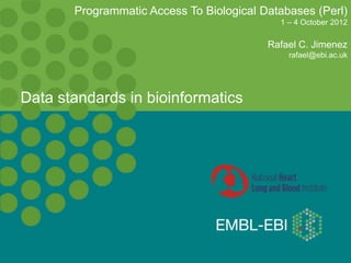 Data standards in bioinformatics | PPTX