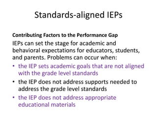 Standards Aligned IEPs | PPTX