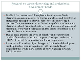 Standards based classroom assessments of english proficiency | PPT